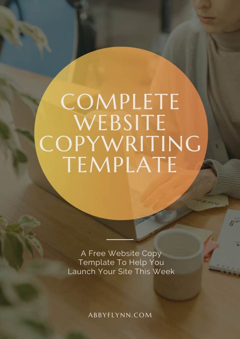 The Best Free Website Copy Template To Launch Your Site Fast